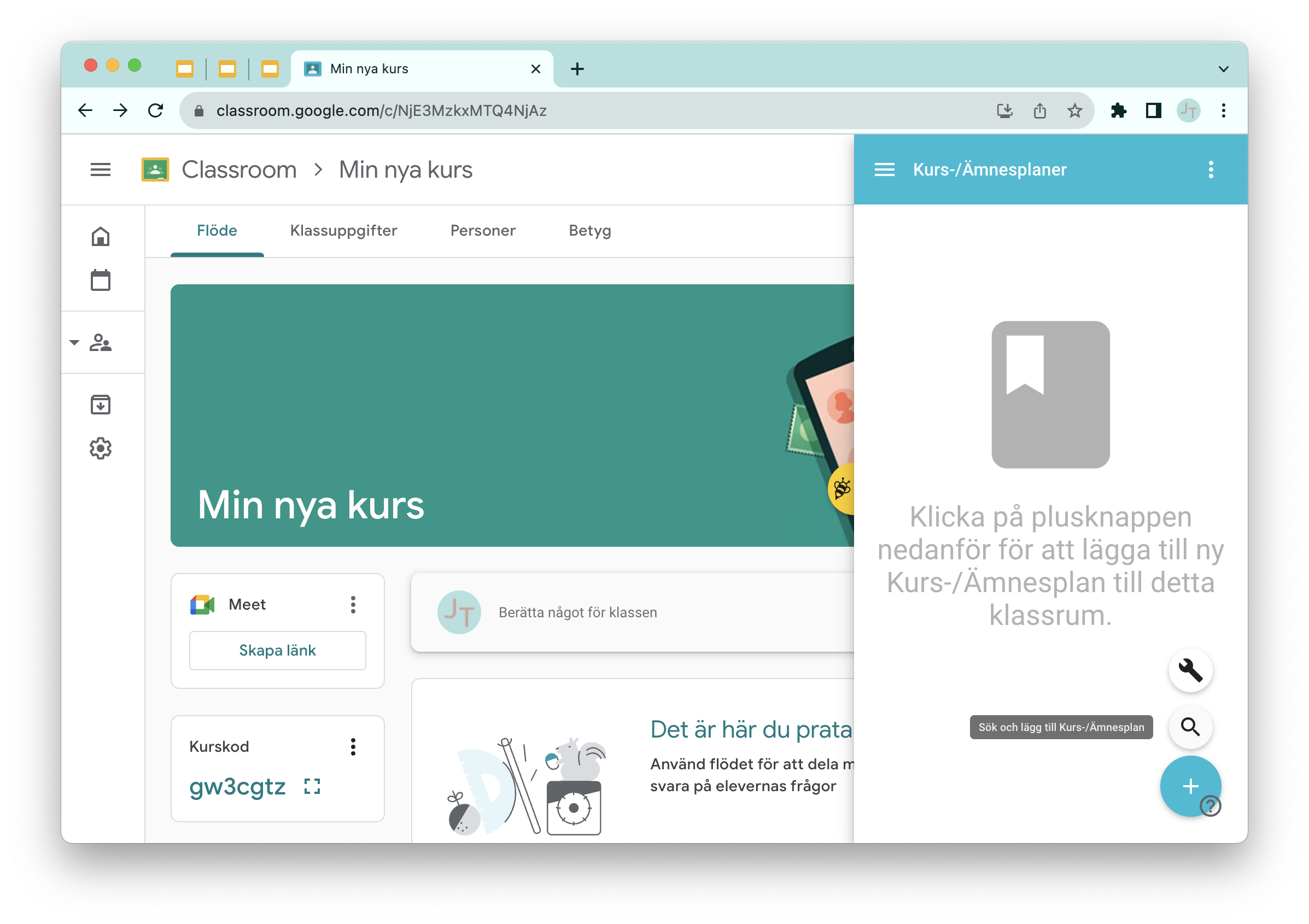 Att lägga till det första innehållet – StudyBee